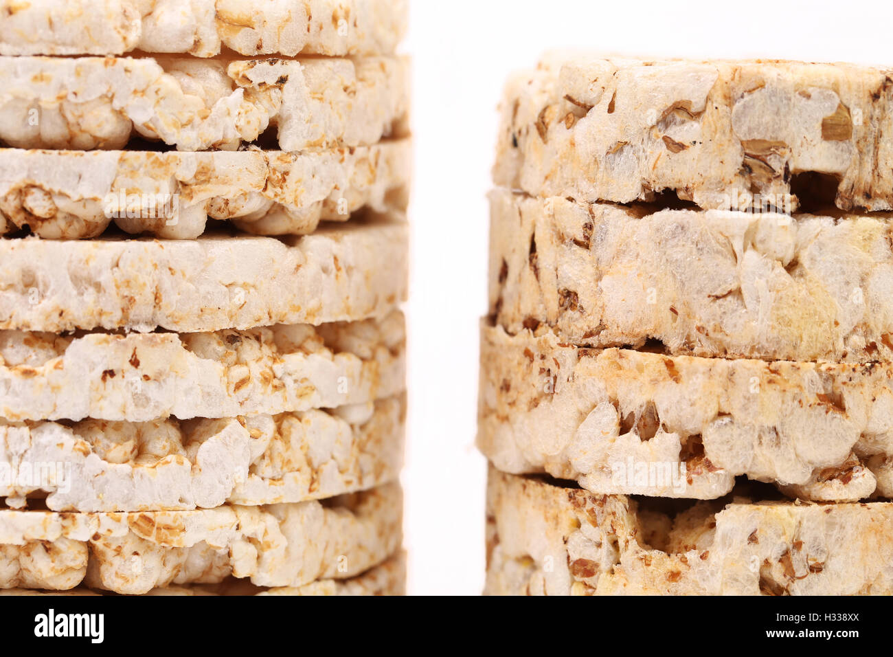 Puffed rice snacks Stock Photo - Alamy