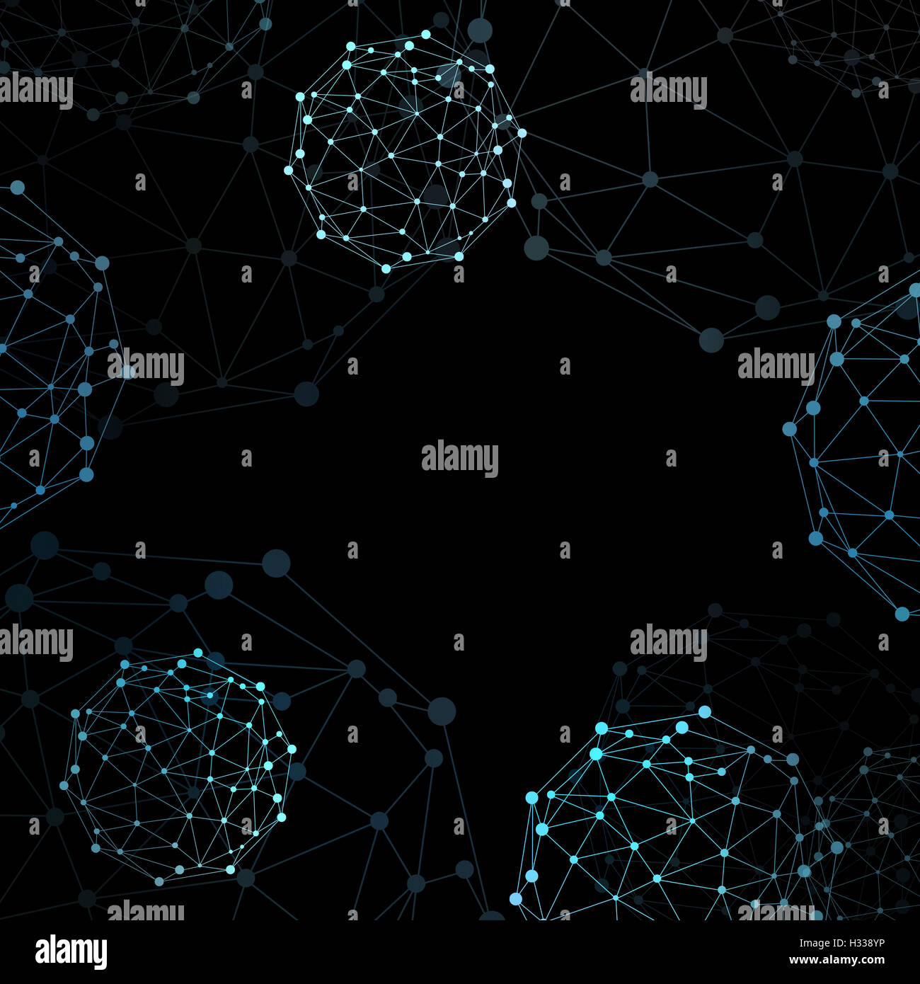 Wire frame sphere. Network concept Stock Photo - Alamy