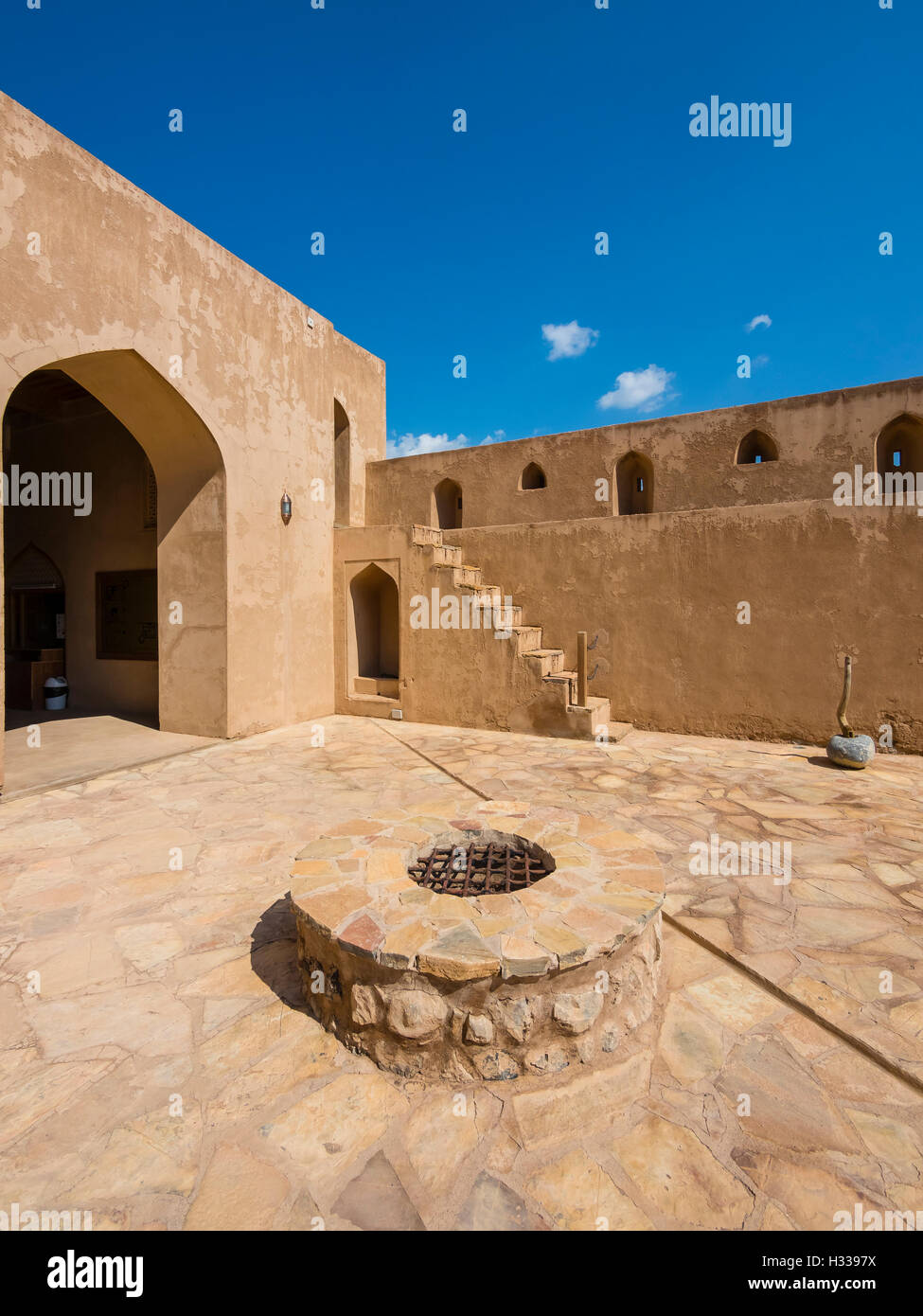 Jabrin Castle, fort, Jabreen, Bahlat, Ad Dakhiliyah, Oman Stock Photo ...