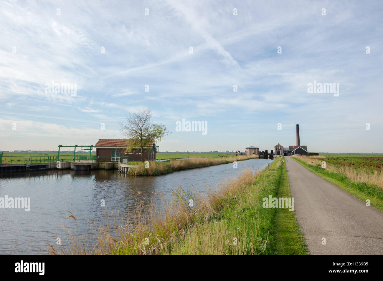 Dutch pumping station Stock Photo - Alamy