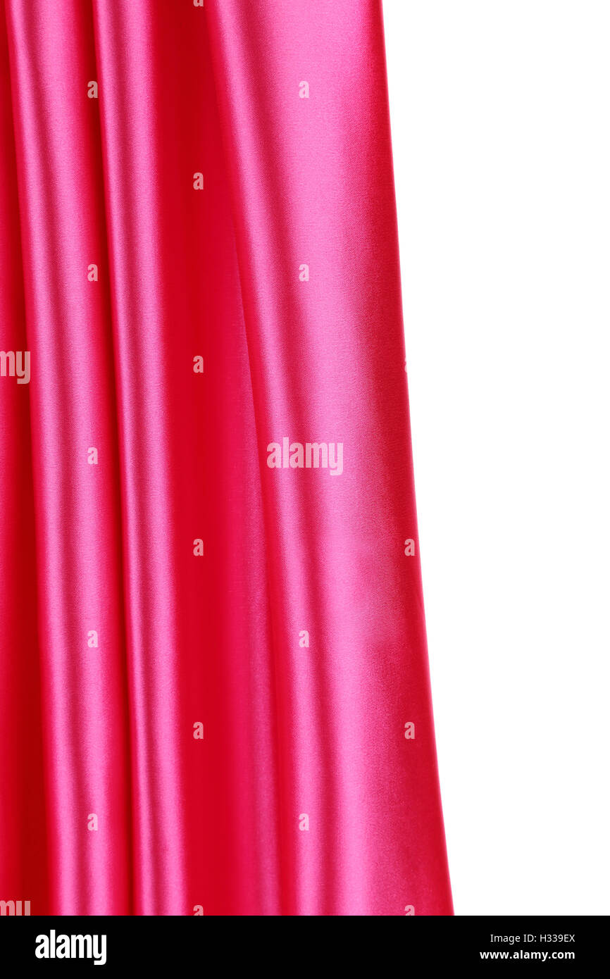 Creases in pink fabric. Close up Stock Photo - Alamy