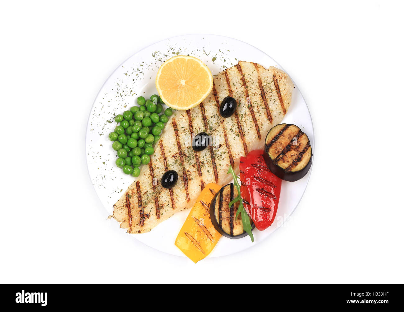 Pangasius fillet grilled vegetables hi-res stock photography and images ...