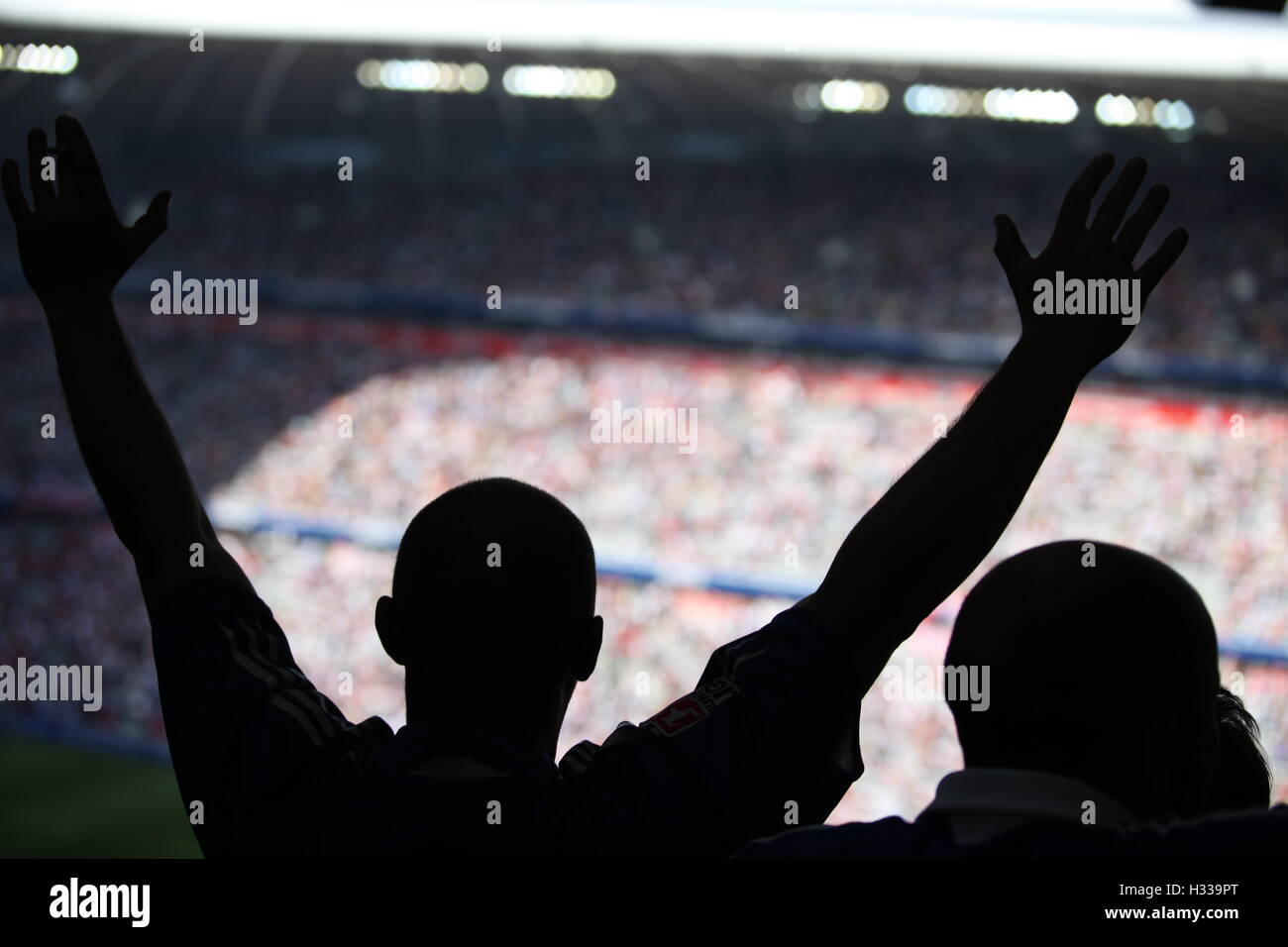 Stadium spectators from behind hi-res stock photography and images - Alamy