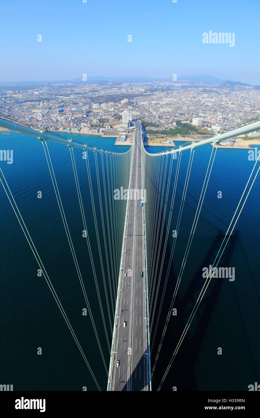 Akashi Kaikyo bridge viewing Kobe Stock Photo - Alamy