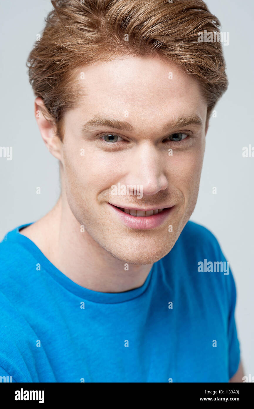 Portrait cheerful smiling guy hi-res stock photography and images - Alamy