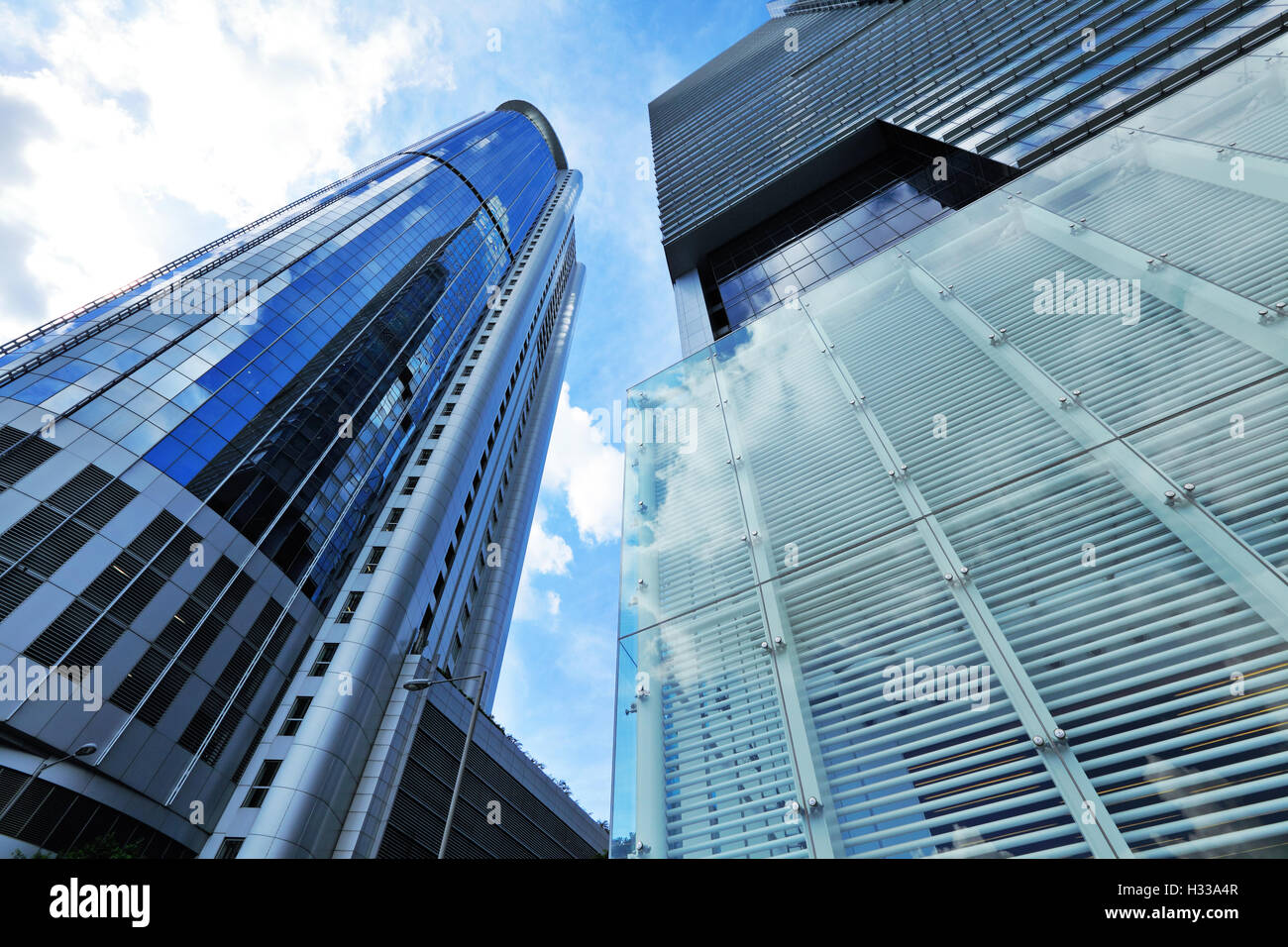 Skyscraper from low angle Stock Photo - Alamy