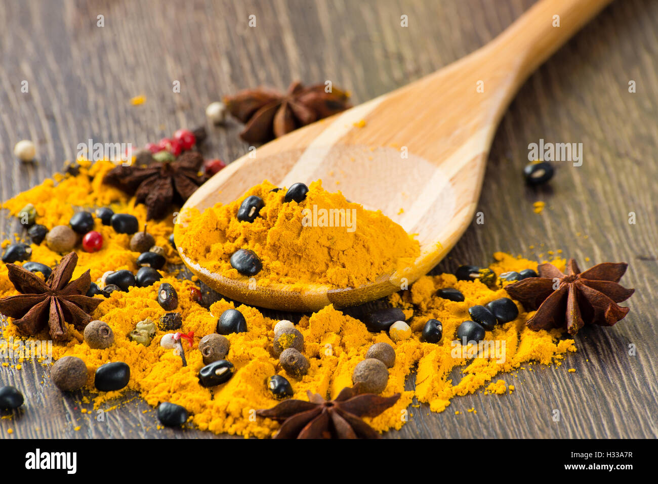 close-up of Asian spices Stock Photo - Alamy