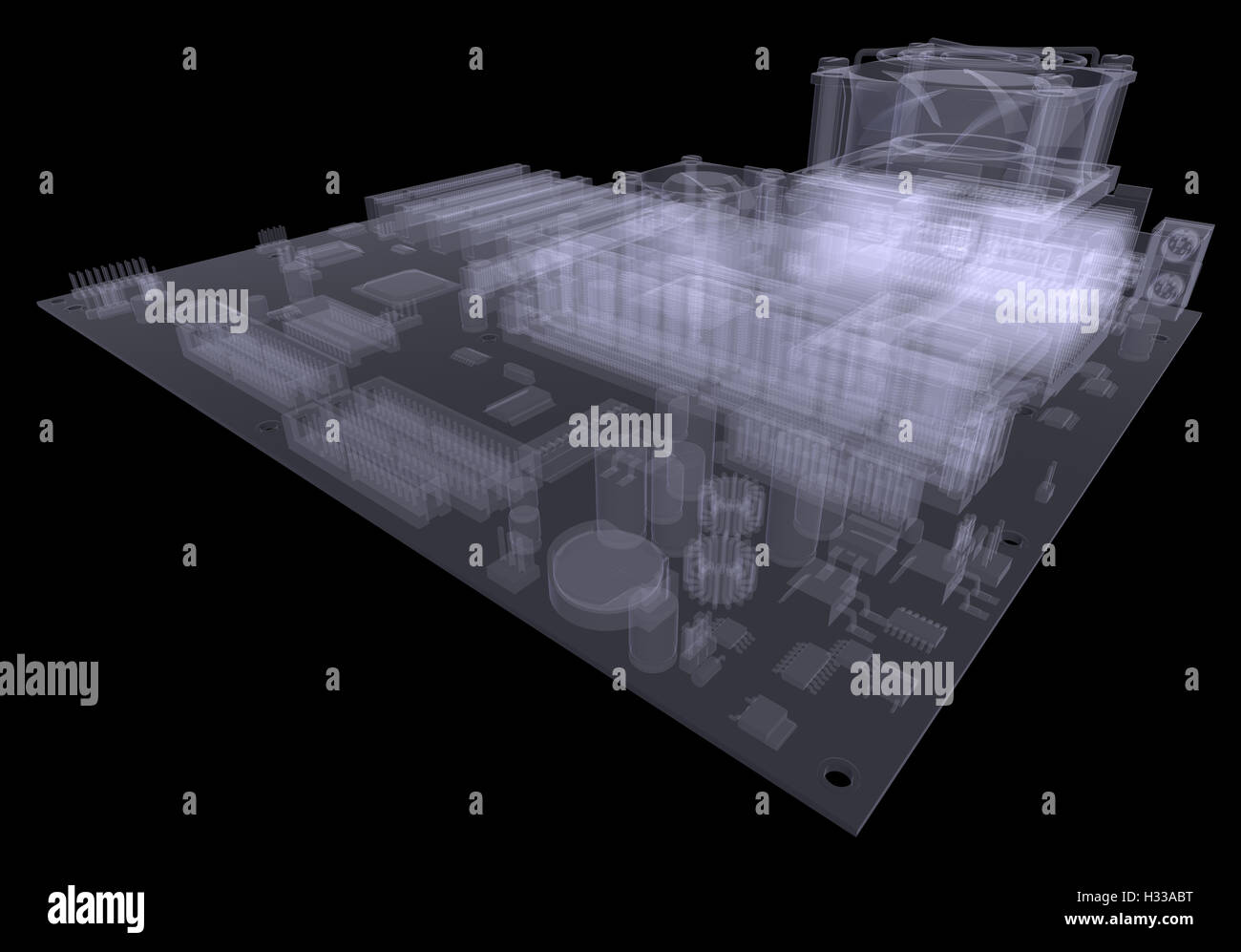 Computer circuit board x ray hi-res stock photography and images - Alamy