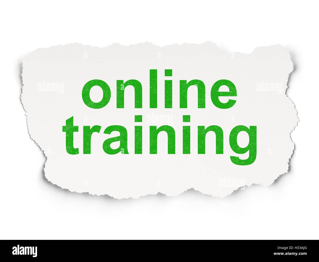 Education concept: Online Training on Paper background Stock Photo - Alamy