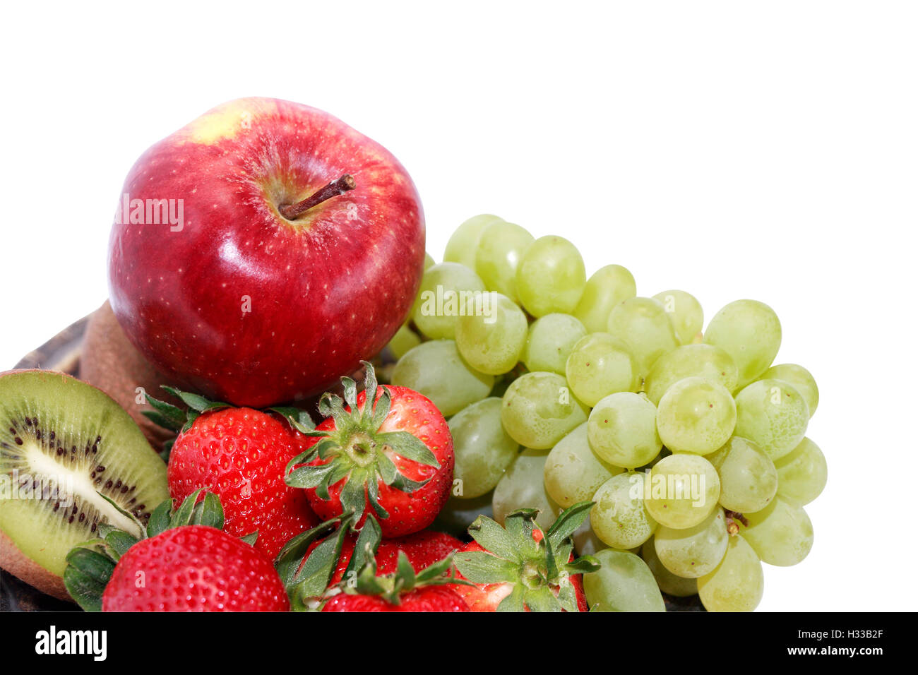 Fruits On White Stock Photo - Alamy