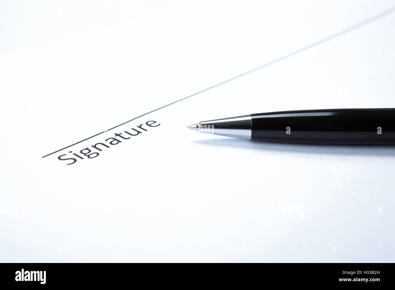 pen and signature Stock Photo - Alamy