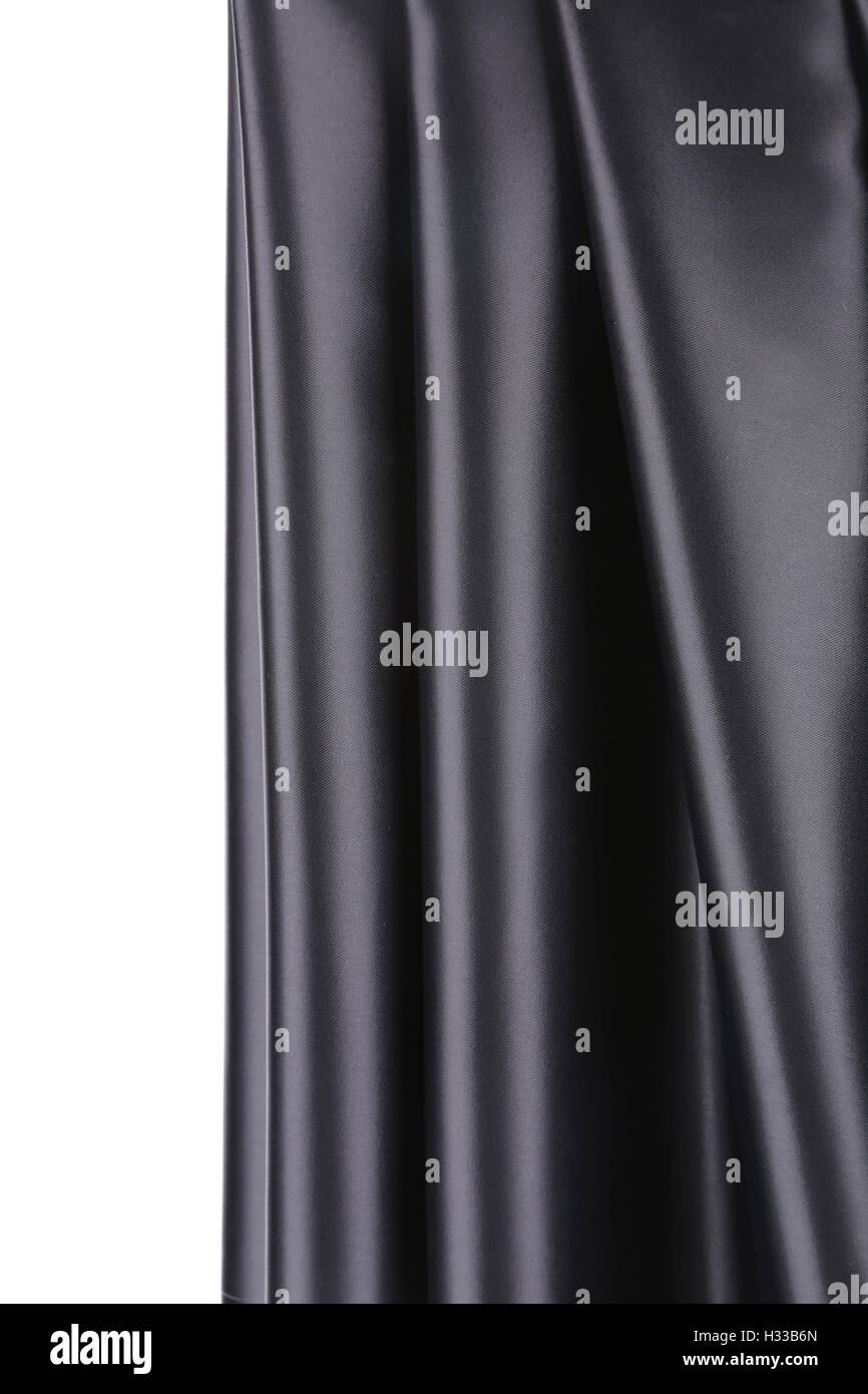 Creases in black fabric Stock Photo - Alamy