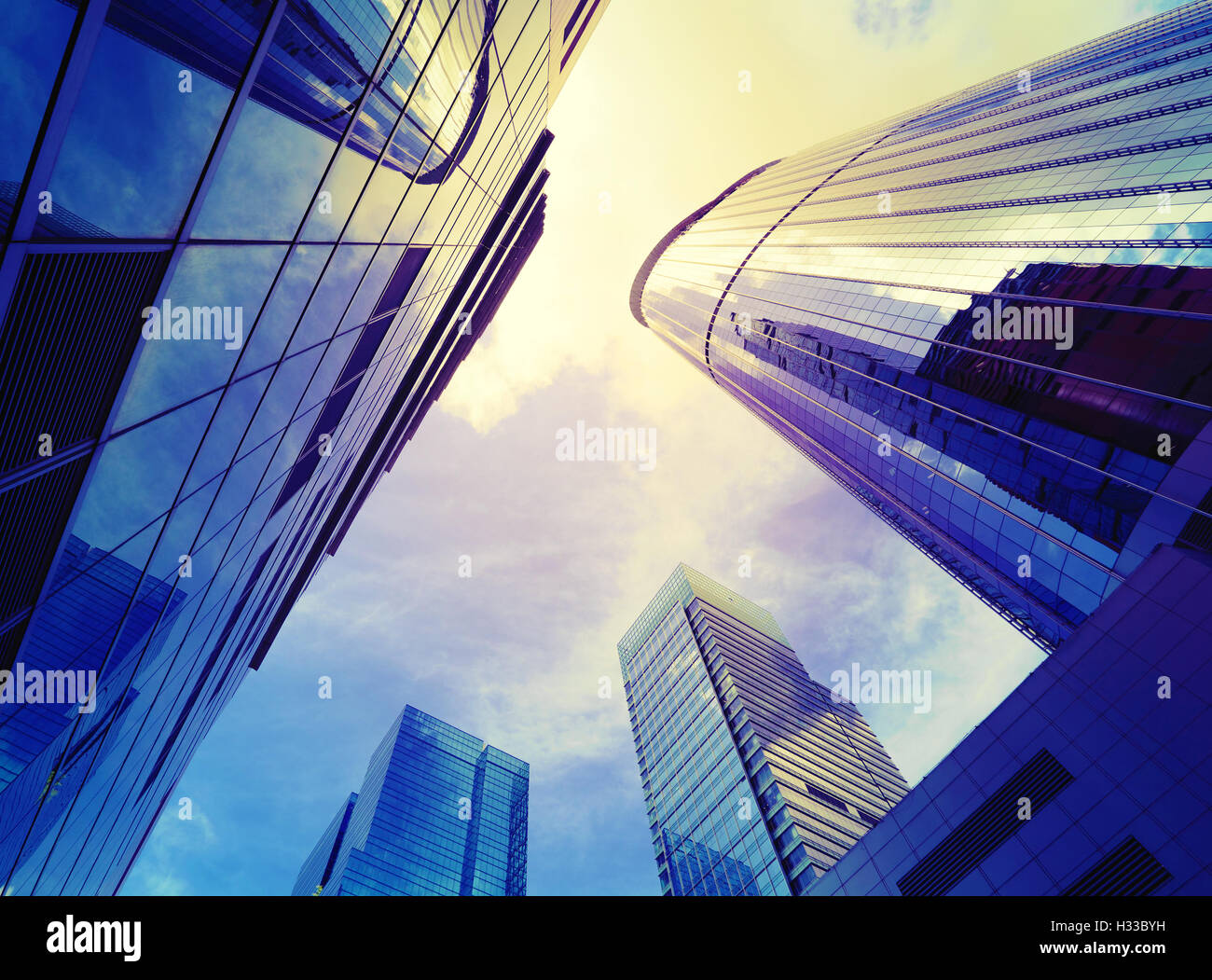 Skyscraper from low angle Stock Photo - Alamy