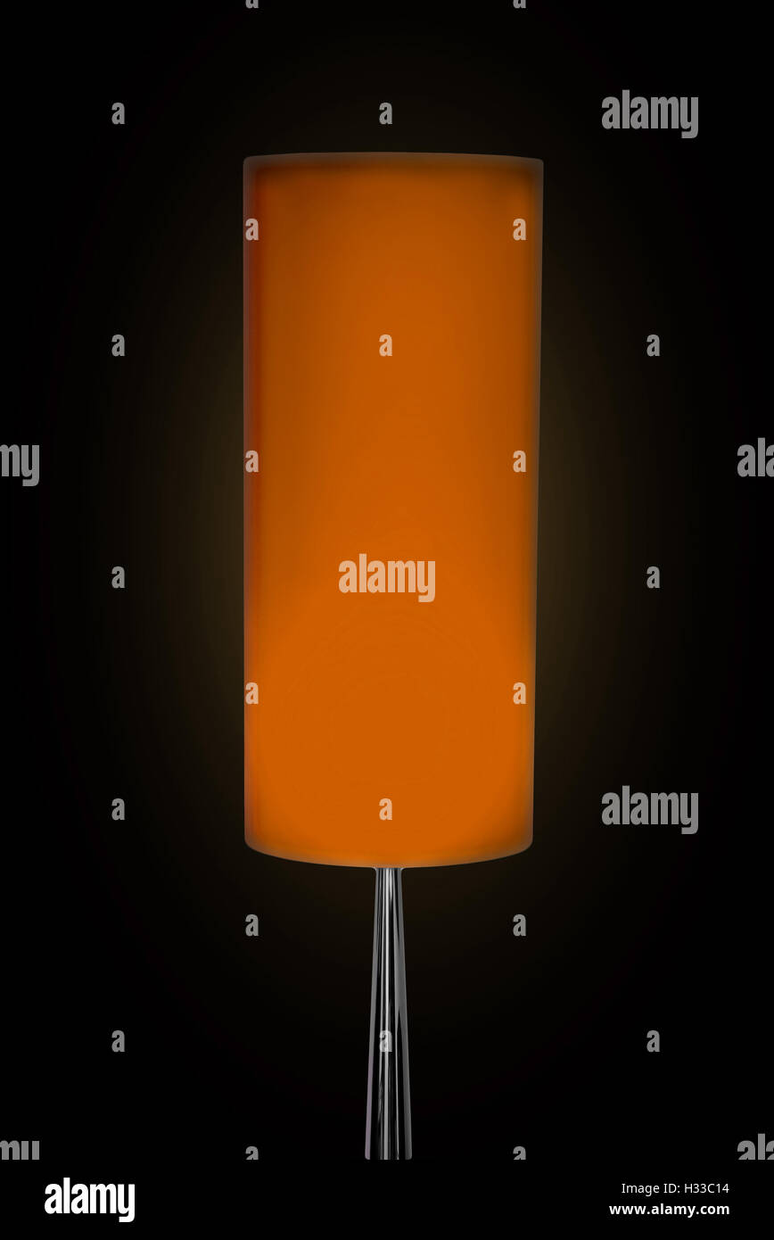 Isolated Modern Design Orange Lamp Stock Photo - Alamy