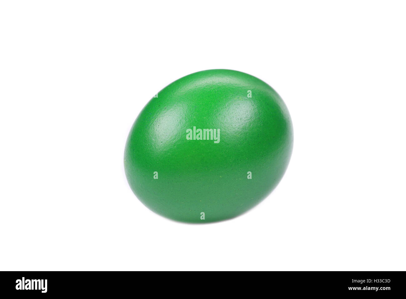 Green easter egg Stock Photo - Alamy