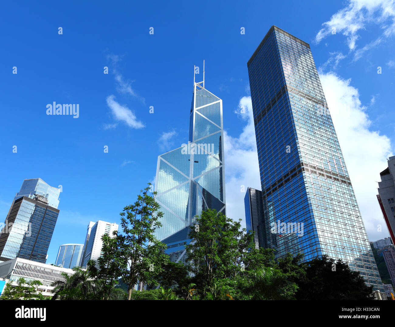 Financial district in Hong Kong Stock Photo - Alamy