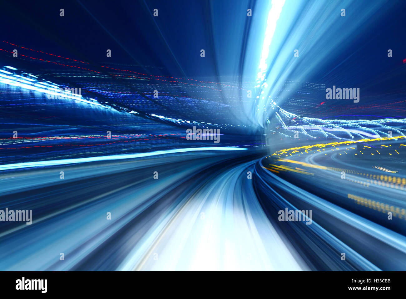 Truck light trail of train Stock Photo - Alamy