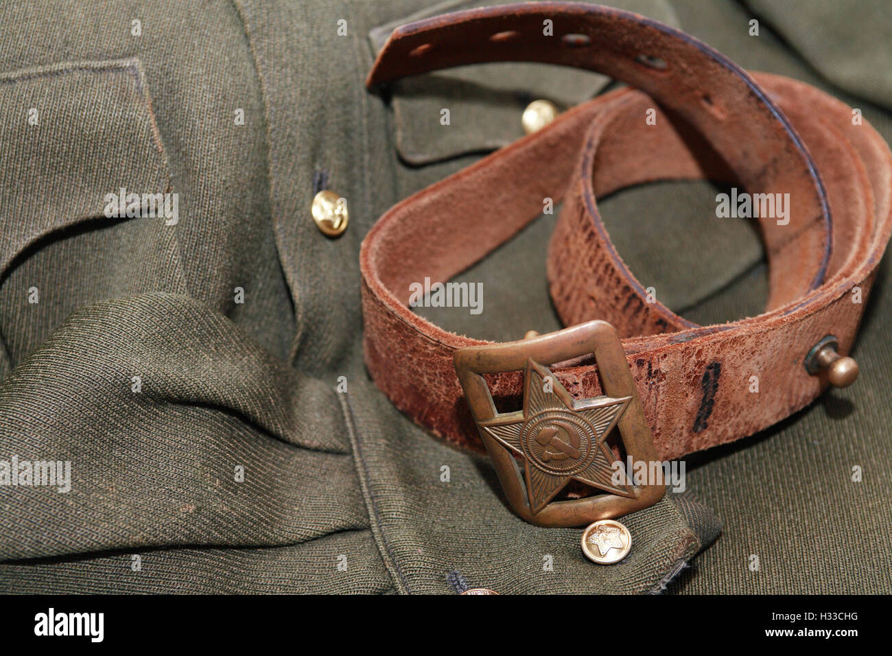 Soviet soldier belt hi-res stock photography and images - Alamy