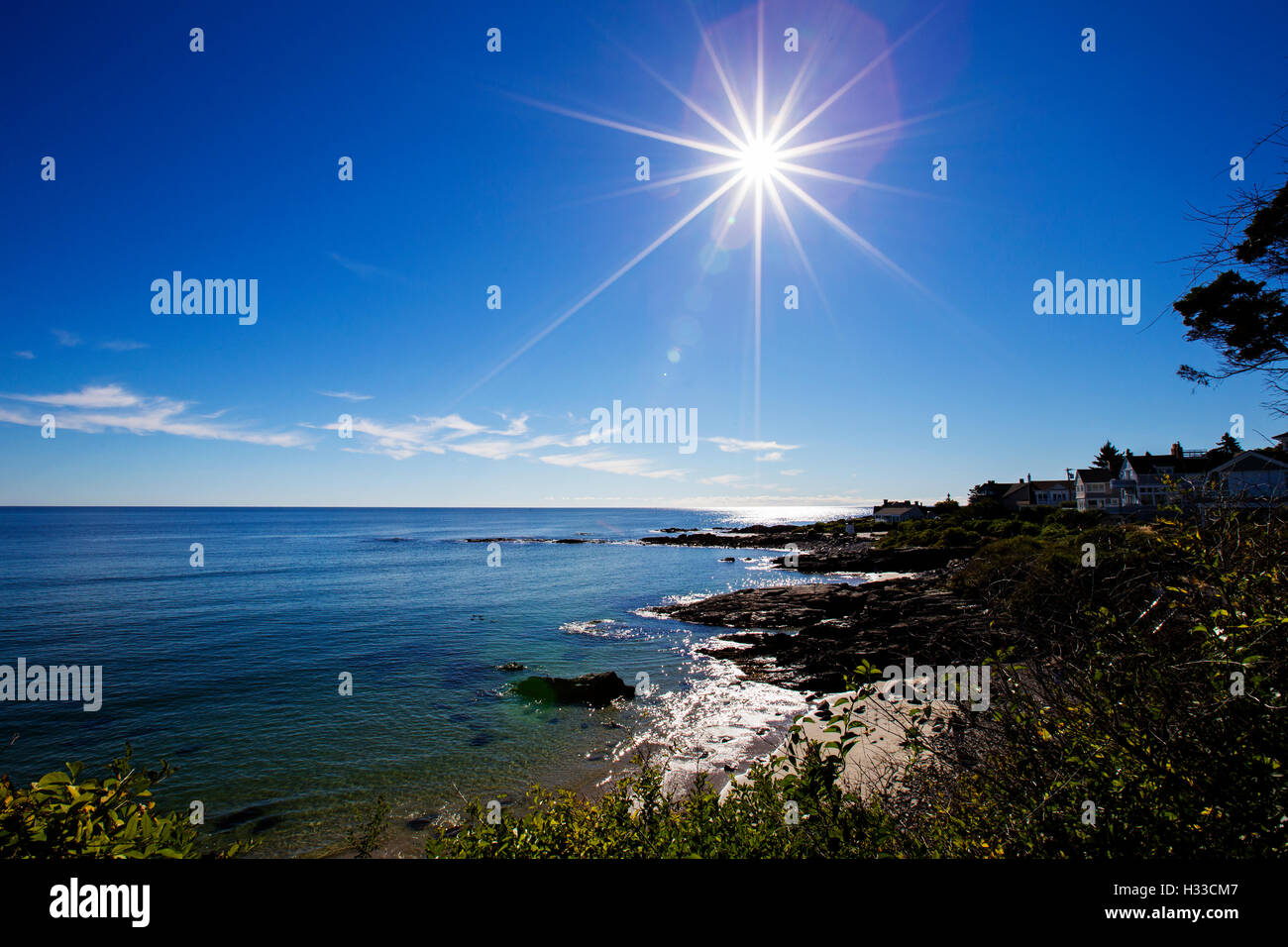 Marginal way lighthouse ogunquit maine hi-res stock photography and ...