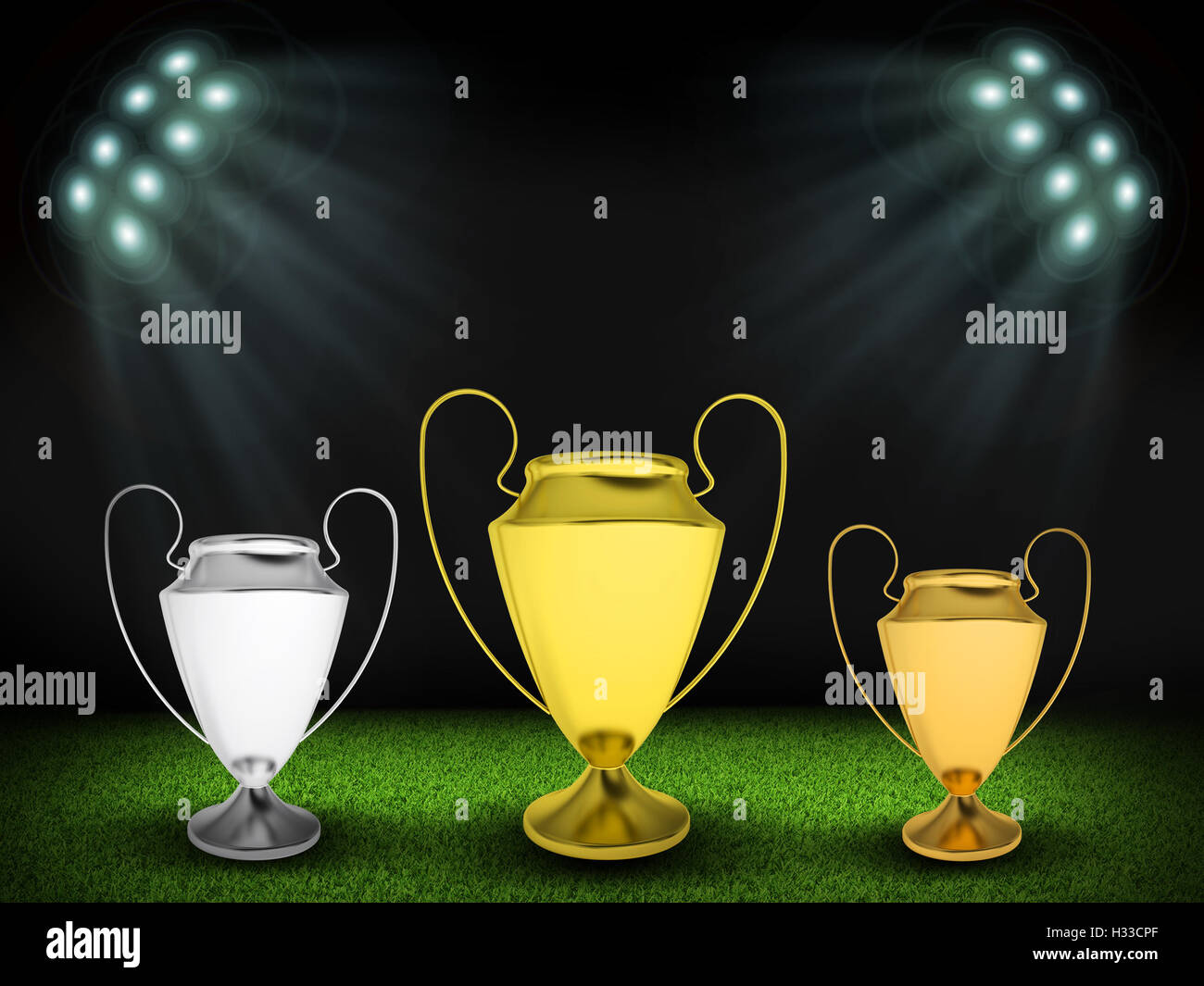 The three golden cups hi-res stock photography and images - Alamy