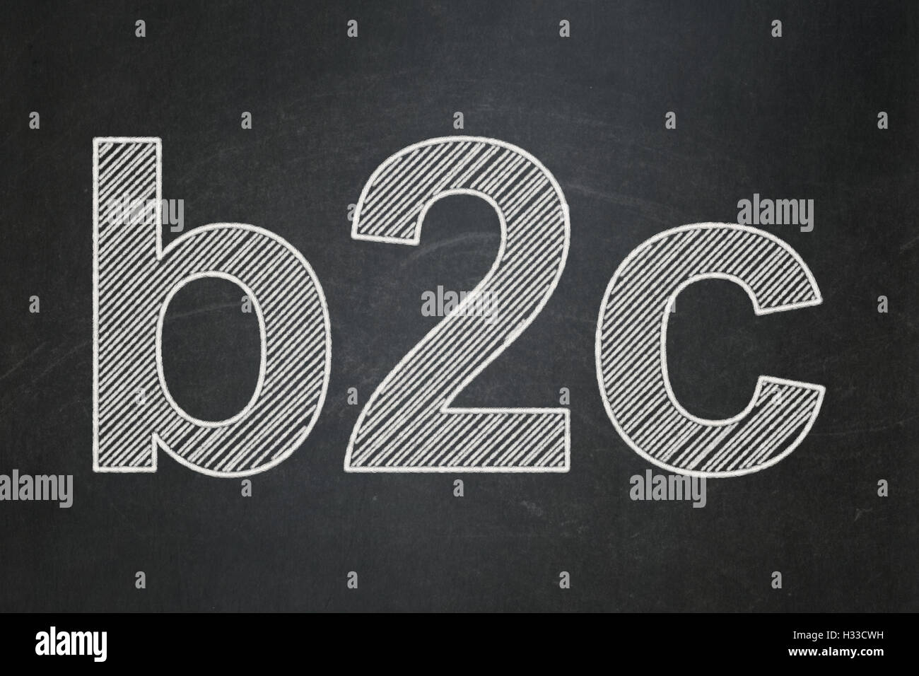 Business concept: B2c on chalkboard background Stock Photo - Alamy