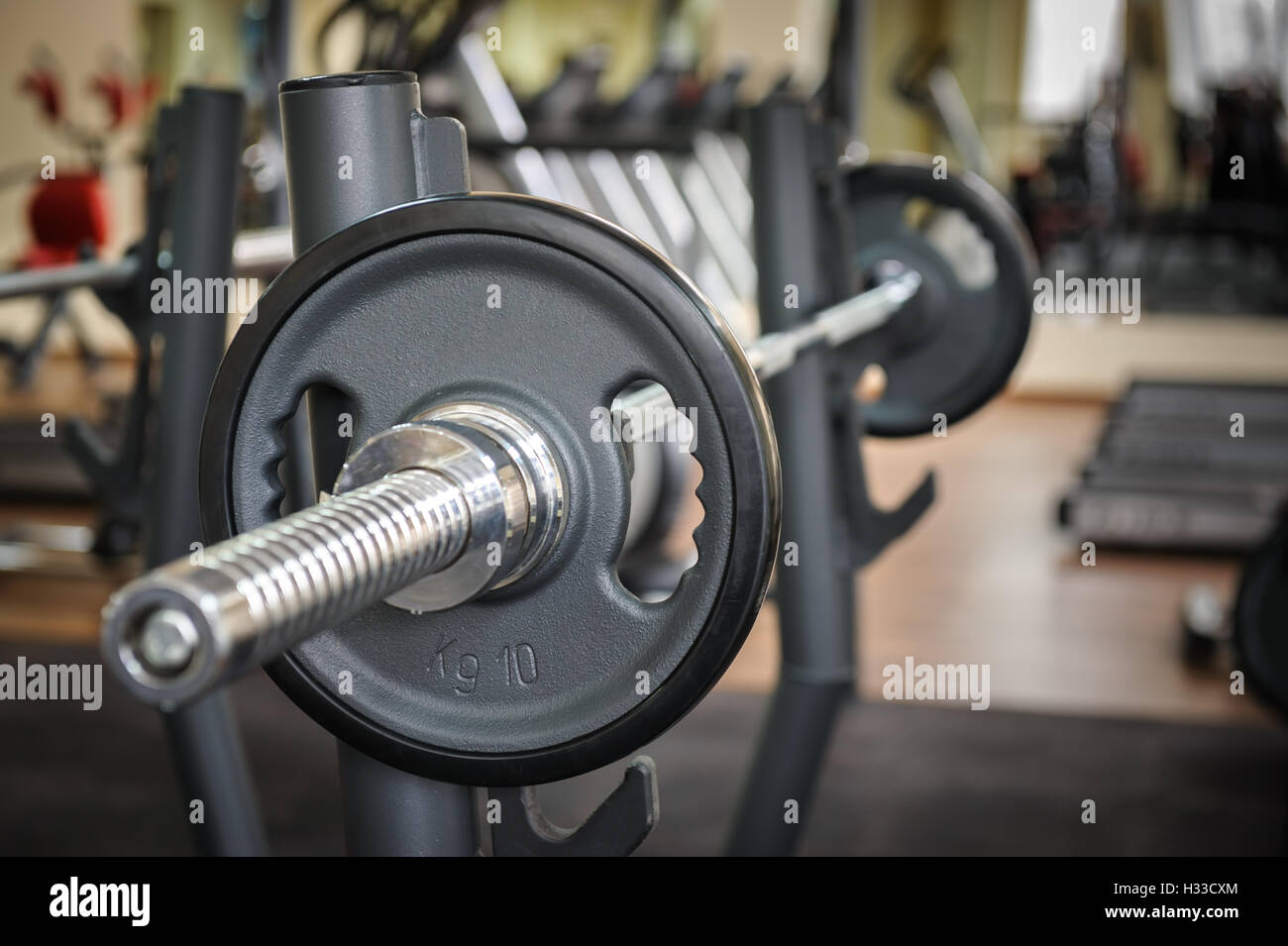 Barbell ready to workout Stock Photo - Alamy