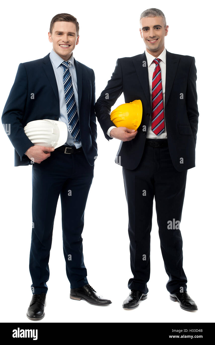 Construction site with architects Cut Out Stock Images & Pictures - Alamy