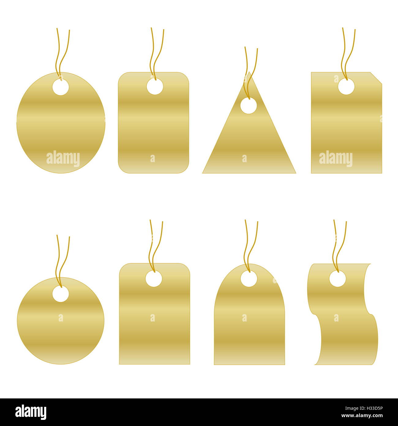 Design banner golden frame Cut Out Stock Images & Pictures - Alamy