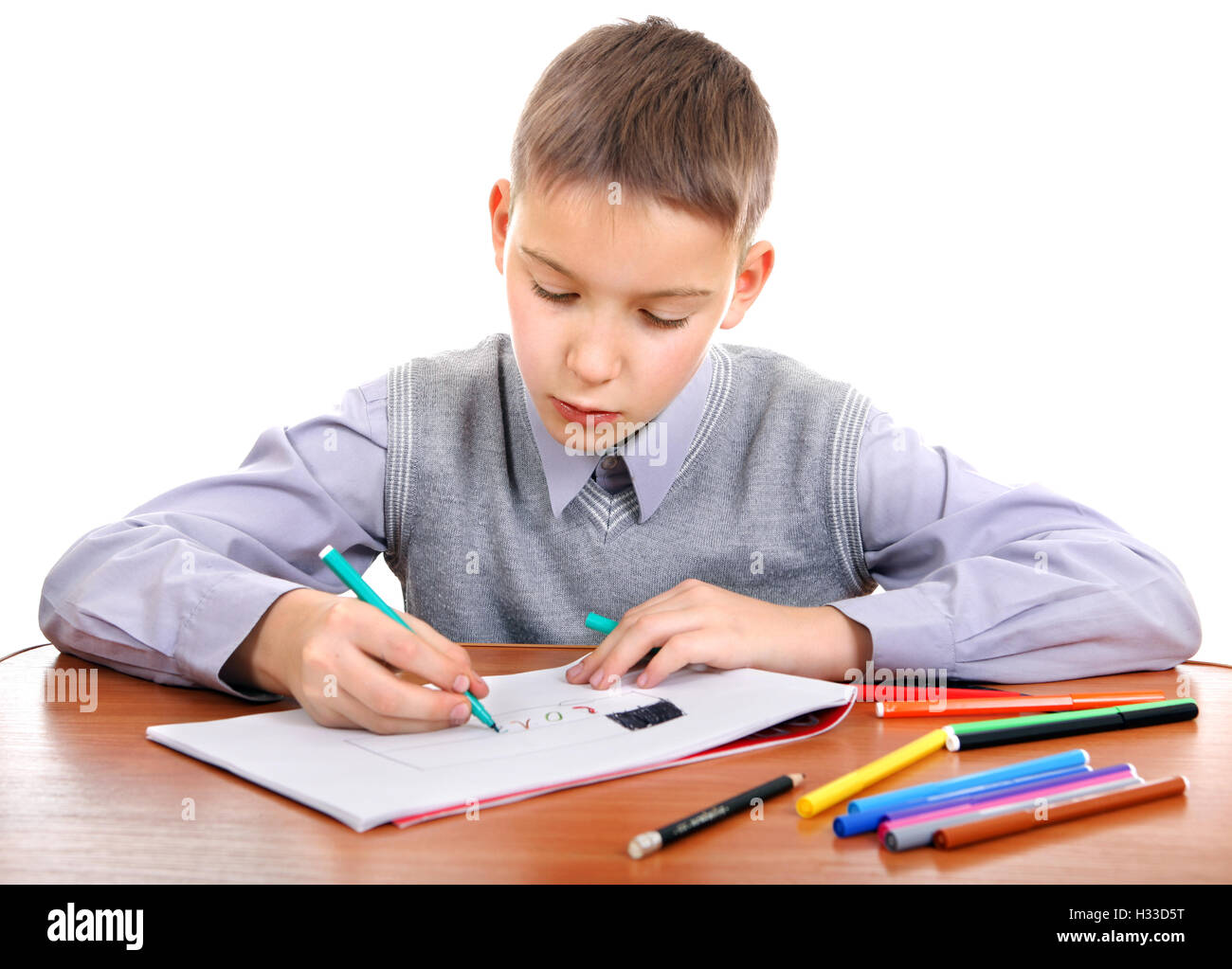 Teen drawing paper hi-res stock photography and images - Alamy