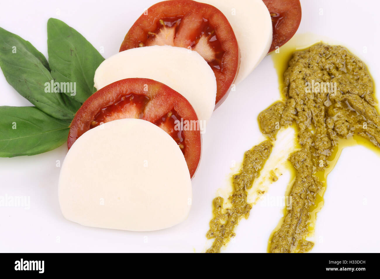 Close up of caprese salad Stock Photo - Alamy