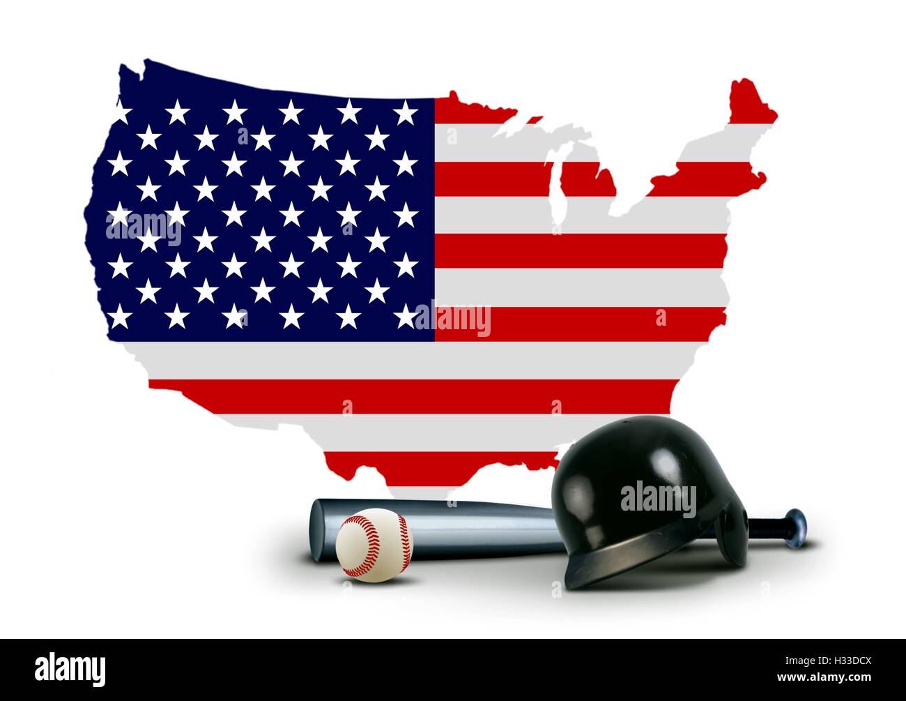 Usa map baseball hi-res stock photography and images - Alamy