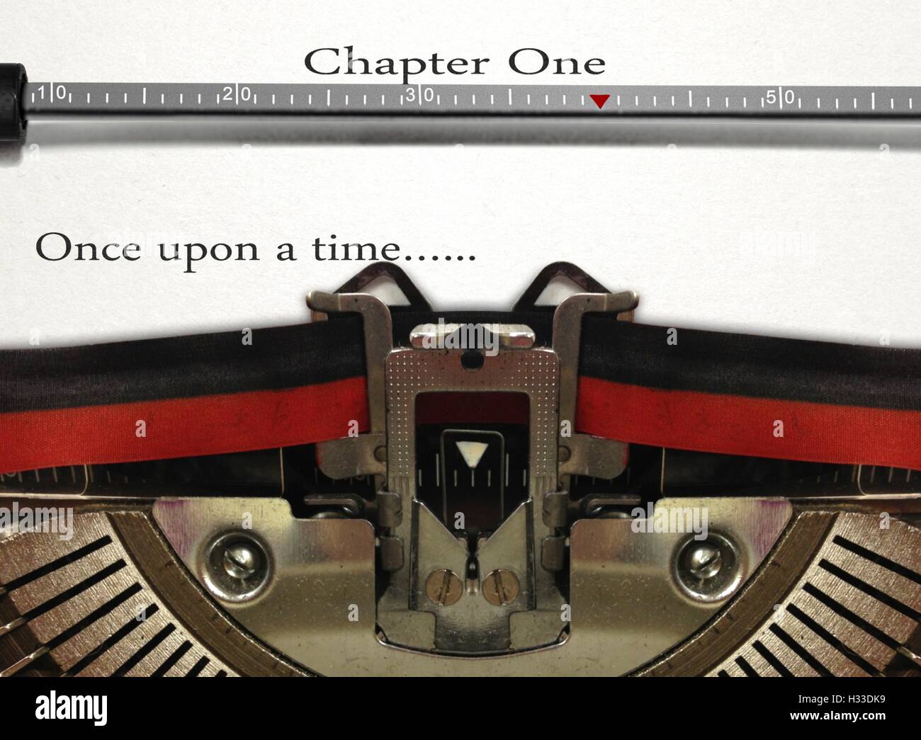 Typewriter Story Writing Stock Photo - Alamy