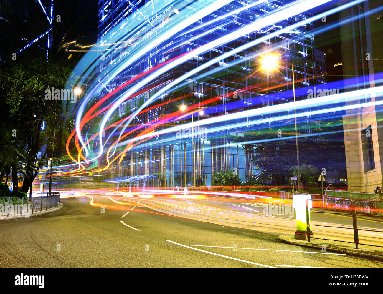 Busy traffic in urban city Stock Photo - Alamy