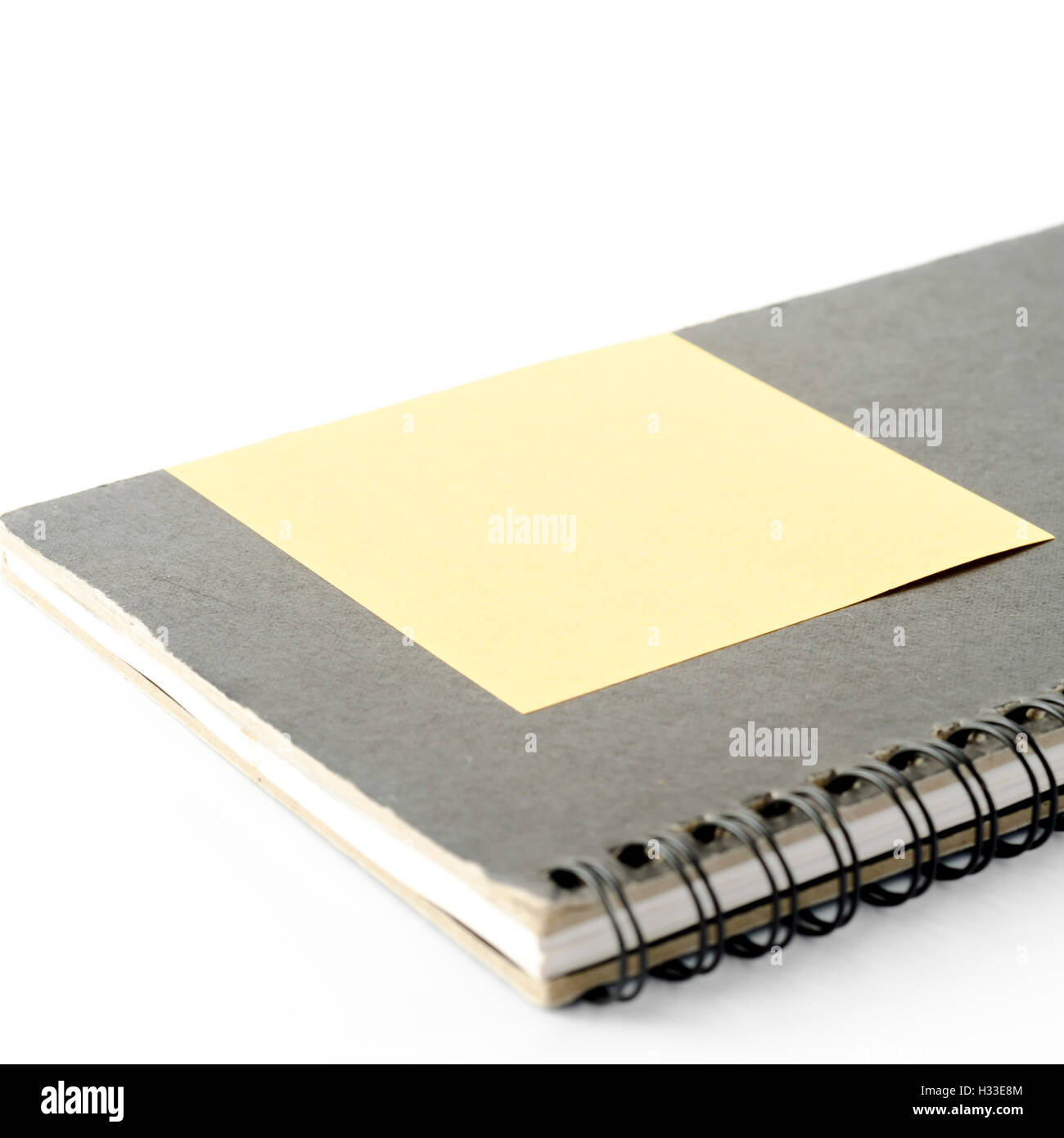 notebook and post it Stock Photo - Alamy