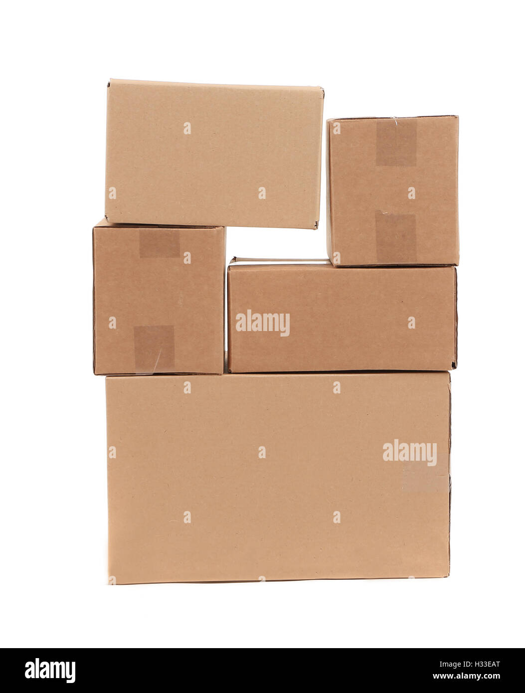 Stacks of cardboard boxes Stock Photo - Alamy