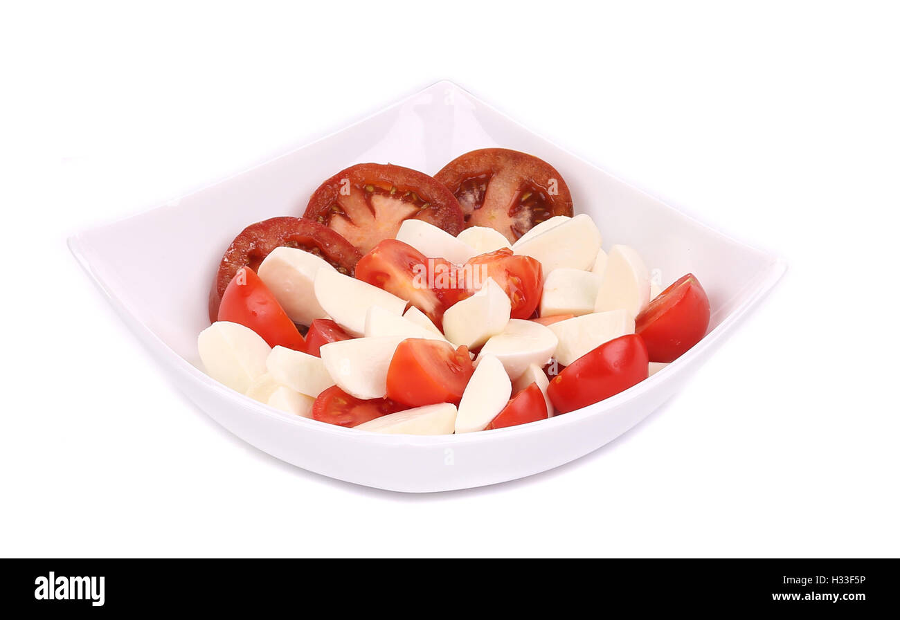 Close up plate caprese Cut Out Stock Images & Pictures - Alamy