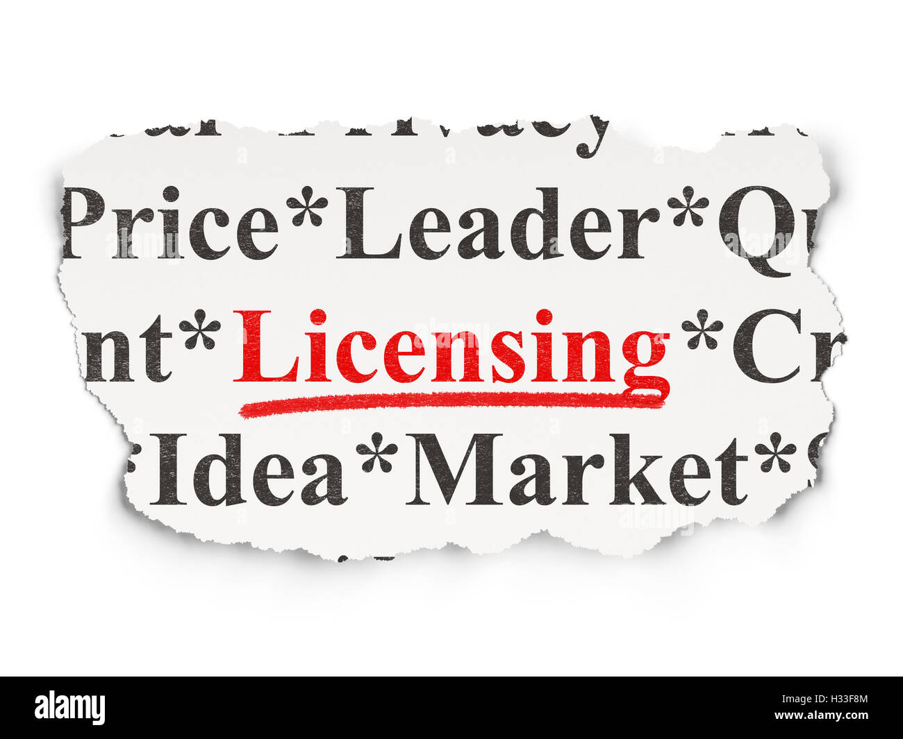 Licensing Cut Out Stock Images & Pictures - Alamy