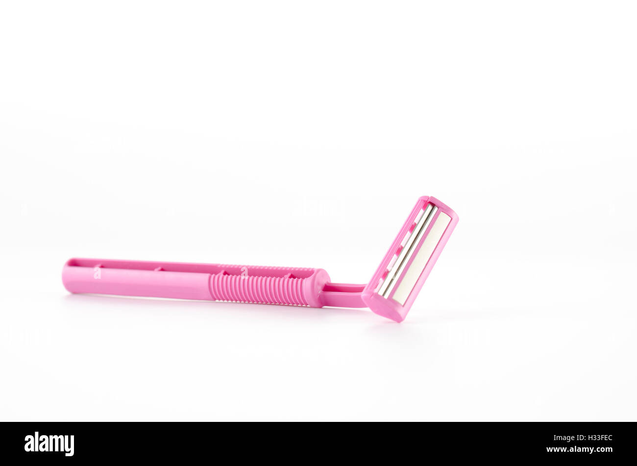 pink disposable shaving Stock Photo - Alamy