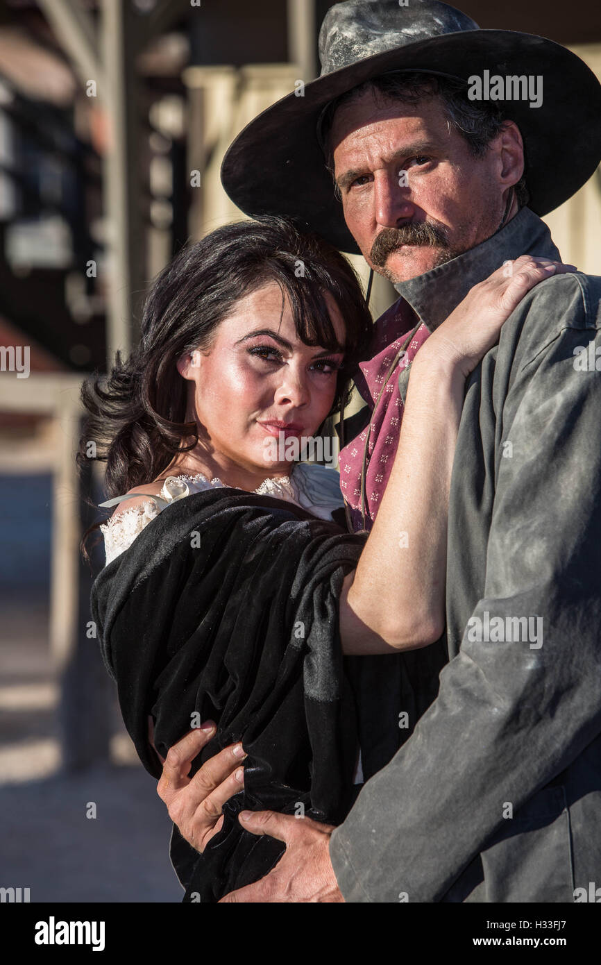 Gruff Man and Woman Stock Photo - Alamy
