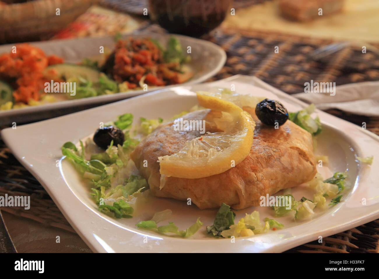 Moroccan chicken pastilla hi-res stock photography and images - Alamy
