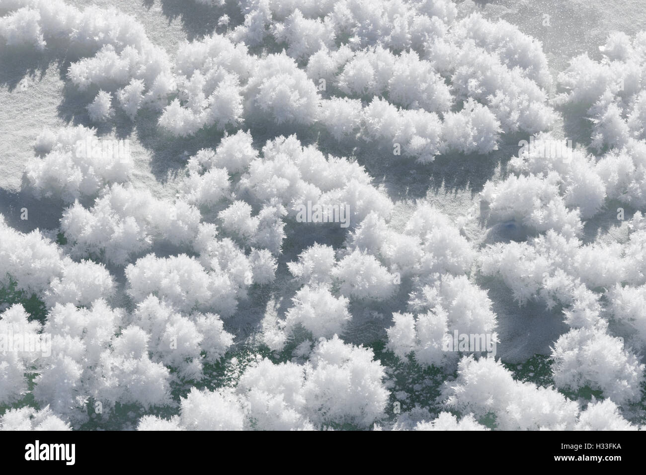 Natural background snow crystal clusters ice Stock Photo - Alamy