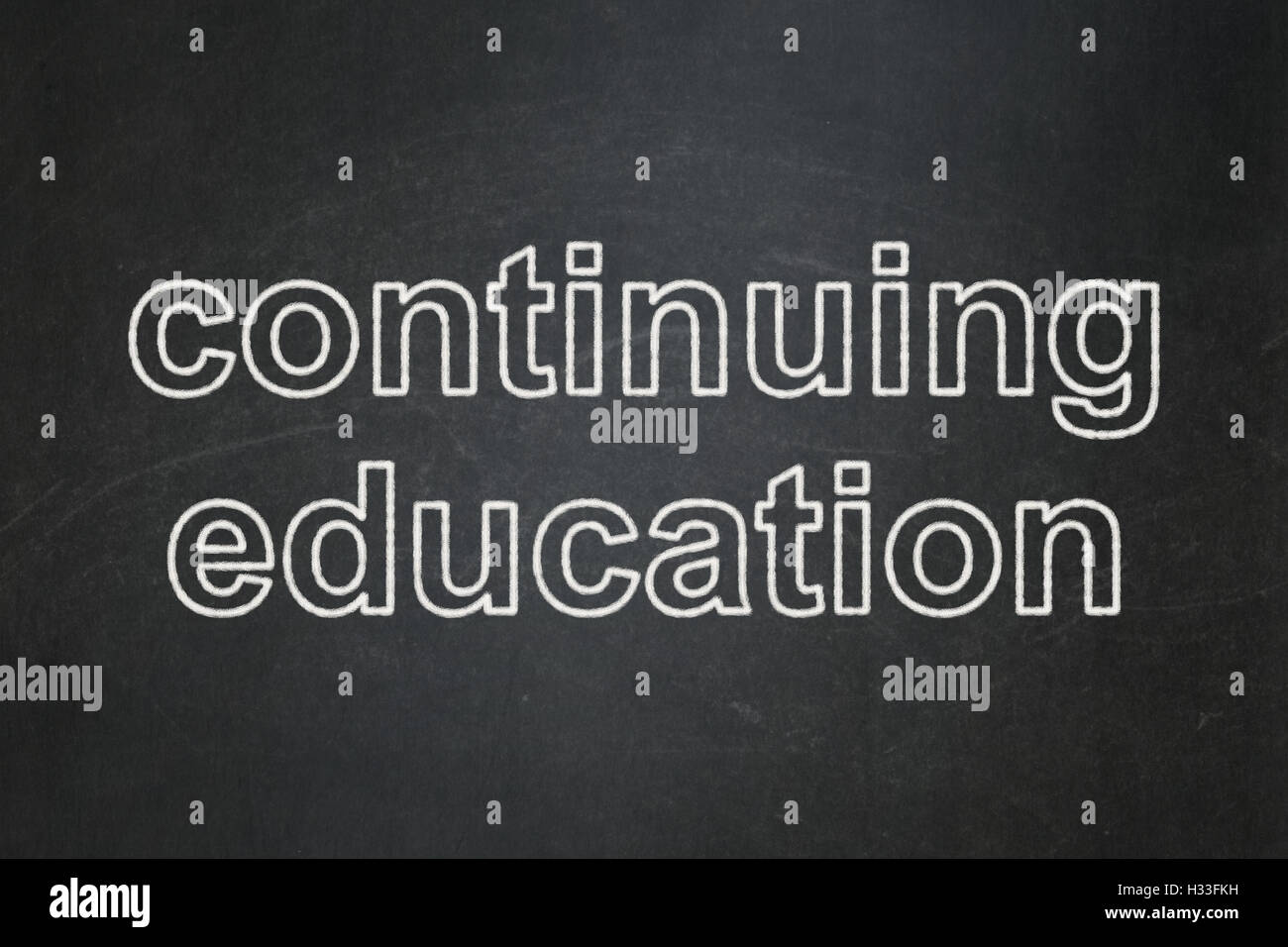 Education concept: Continuing Education on chalkboard background Stock ...