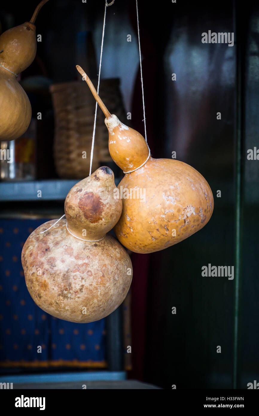 Ancient water canteens made ∩┐╜∩┐╜∩┐╜∩┐╜∩┐╜∩┐╜with pumpkins Stock Photo ...