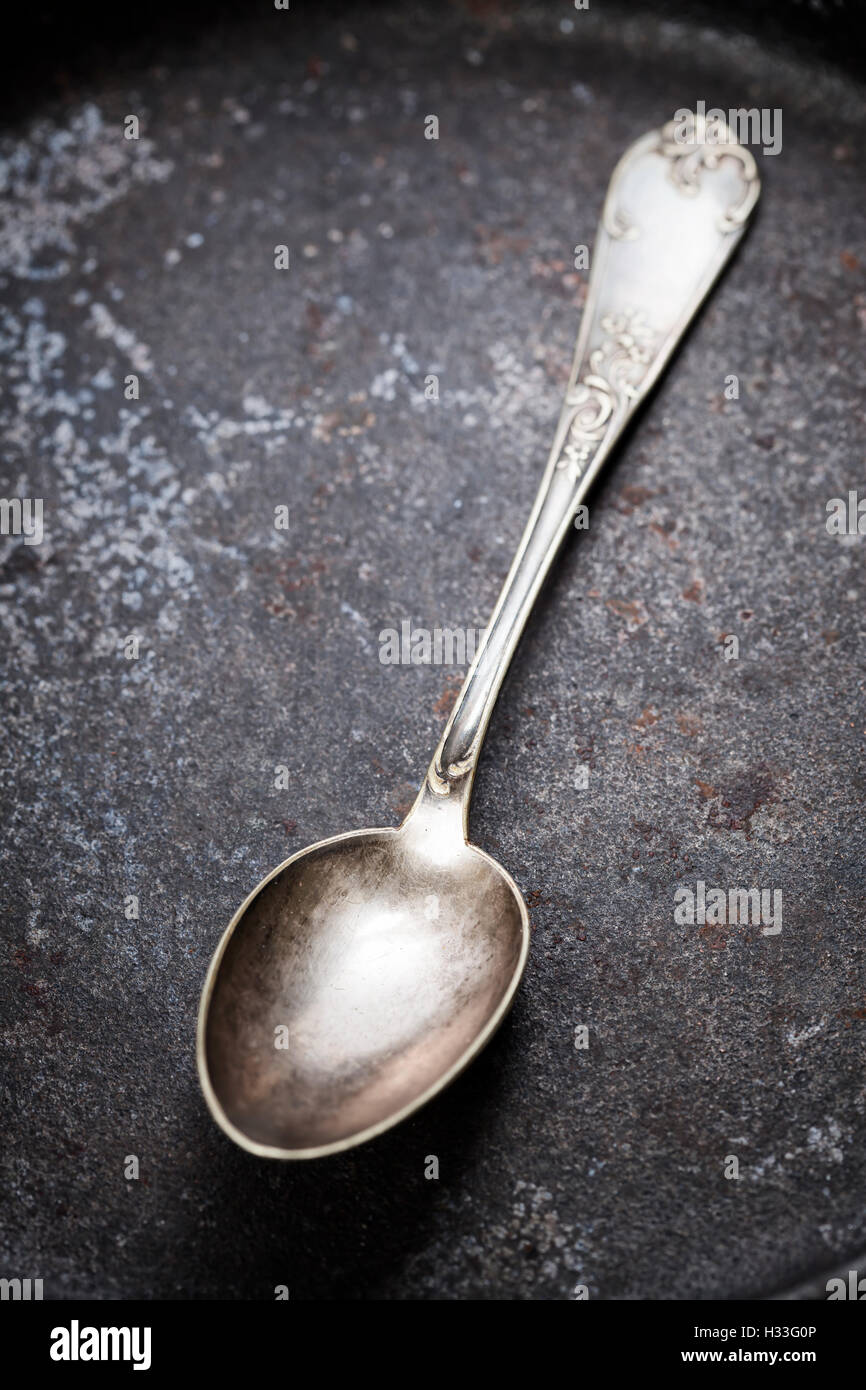 spoon in empty pan Stock Photo - Alamy