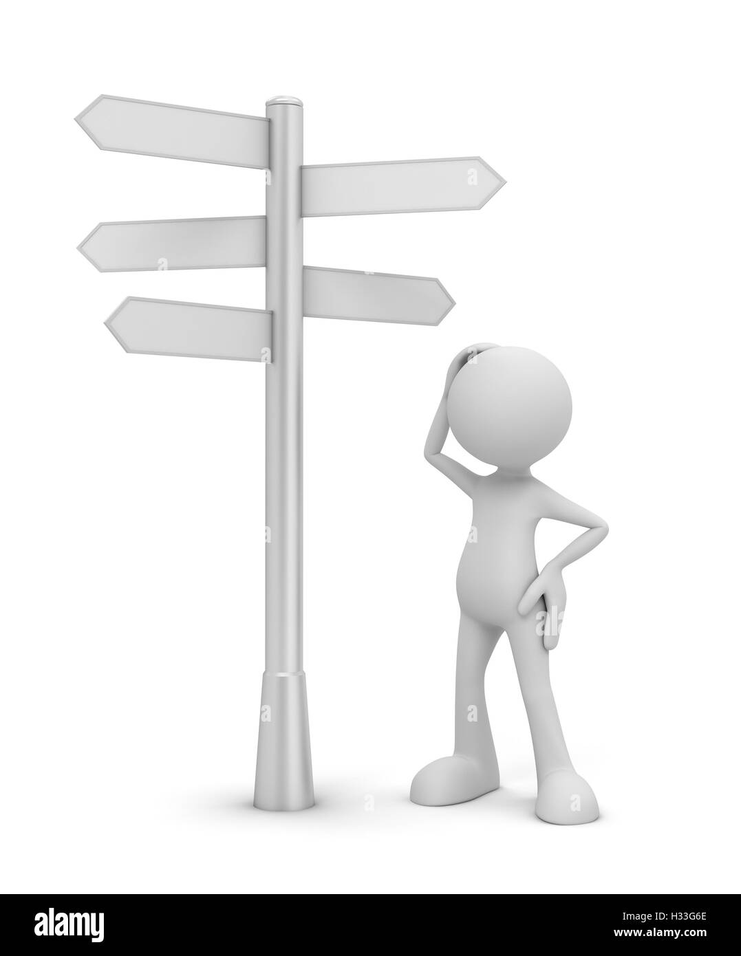 Which direction concept Black and White Stock Photos & Images - Alamy