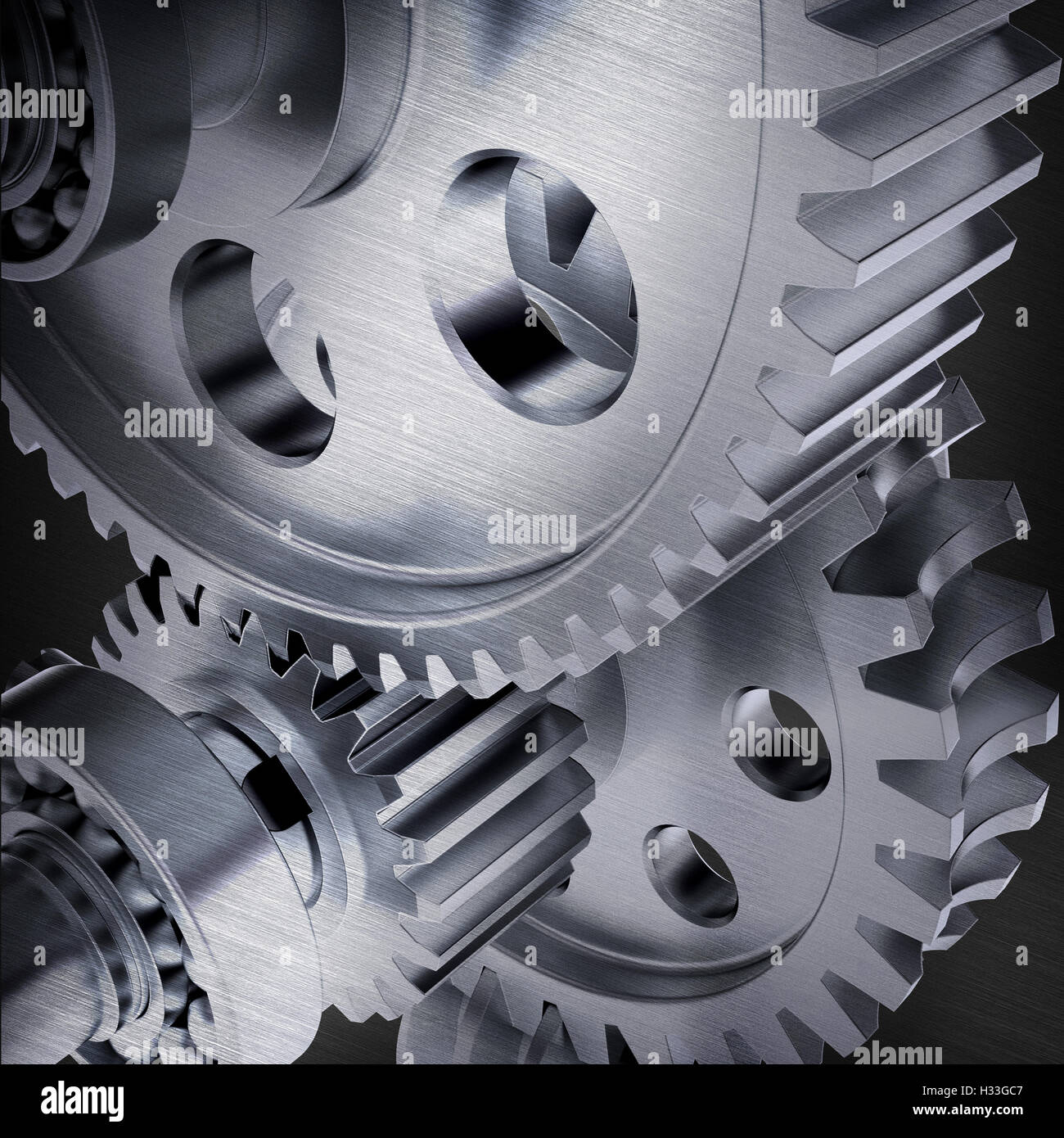 Stylized metal gears Stock Photo - Alamy