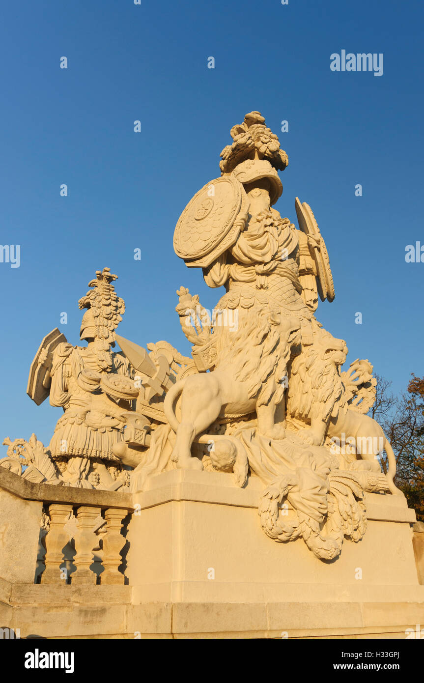 Wien, Vienna: Trophies ( Tropaion ) at the Gloriette in Schönbrunn, 13 ...