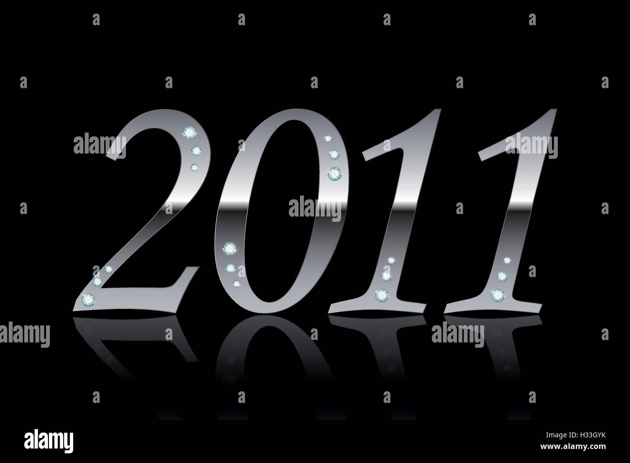 of 2011 year formed from diamonds Stock Vector Image & Art - Alamy