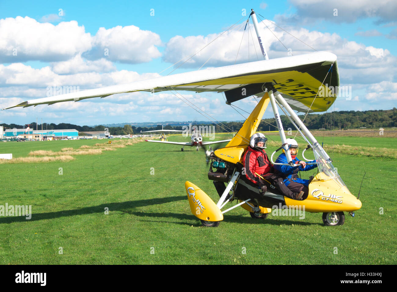 Microlight aircraft a P&M Pegasus Quik GT450 flexwing microlight ...