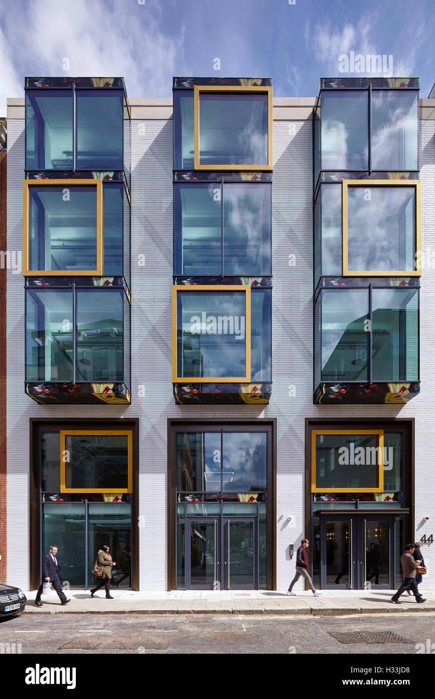 Front Elevation in Portland Stone. Large projecting window bays. 46 ...